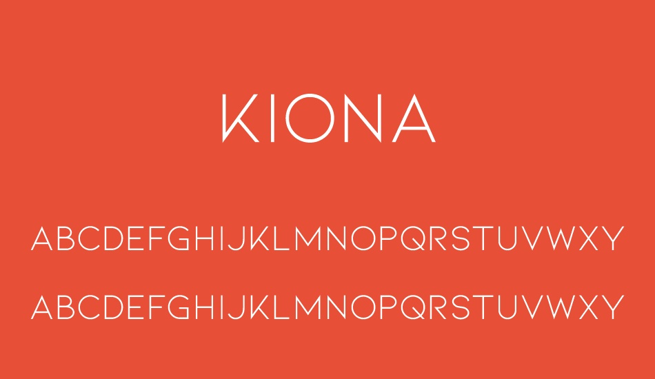 Kiona free font