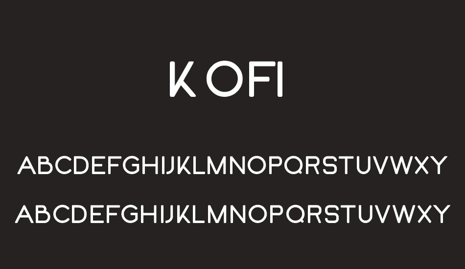 Kofi free font