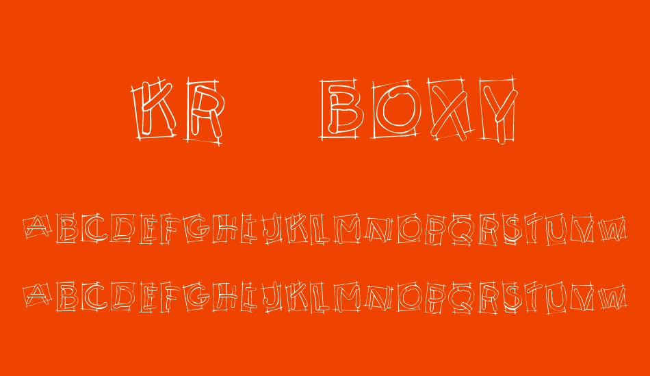 KR Boxy Font free font