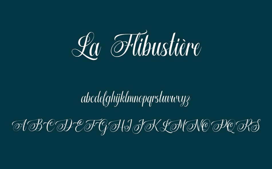 La Flibusti?re free font