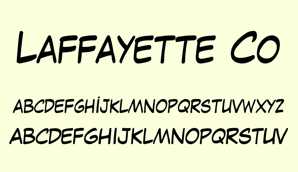 Laffayette Comic Pro free font