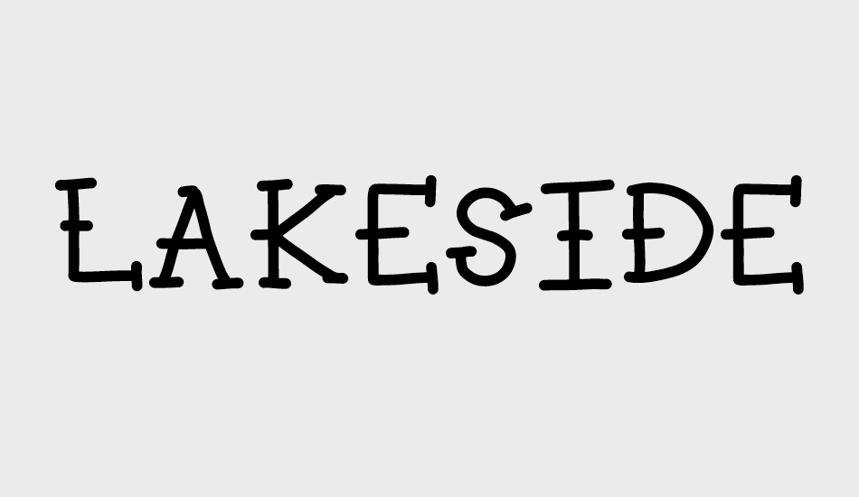 Lakeside free font
