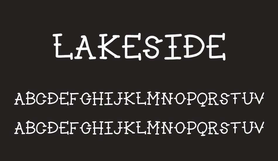 Lakeside free font