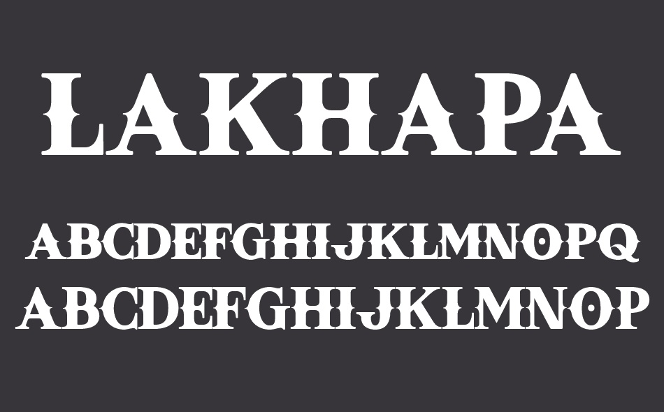 Lakhapati free font