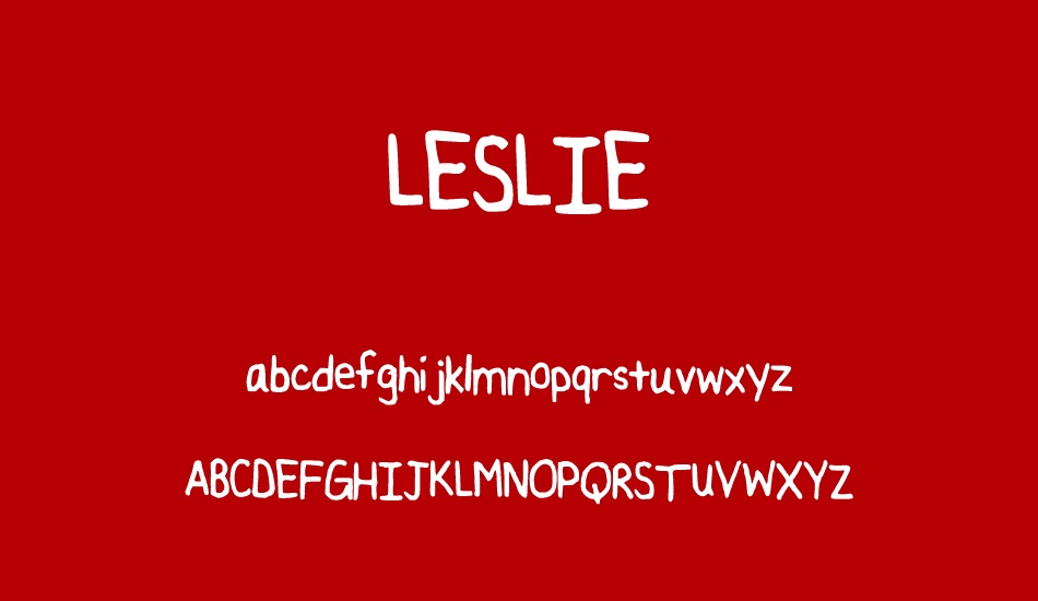 Leslie free font