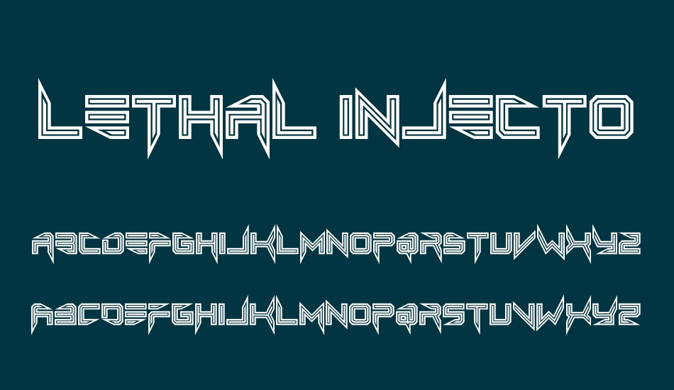 Lethal Injector free font