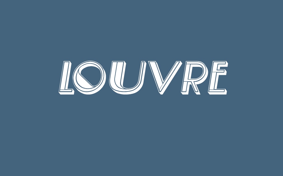 Louvre free font