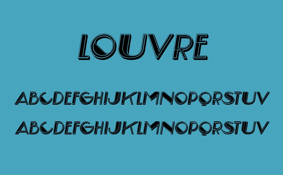 Louvre free font