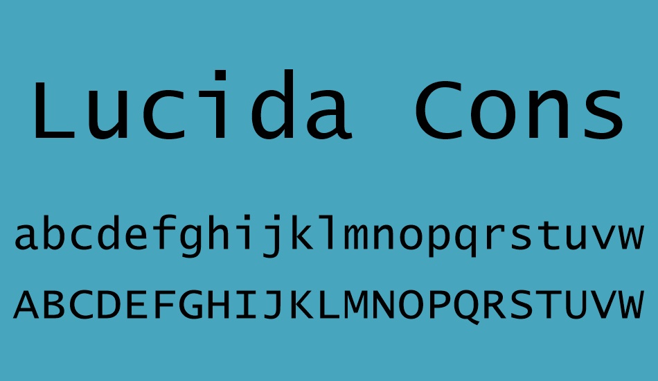 Lucida Console free font