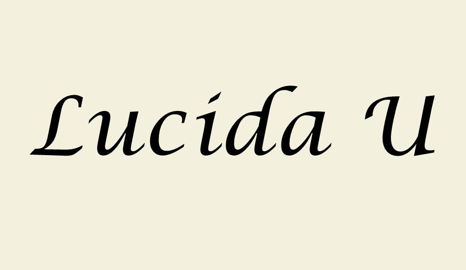 Lucida Calligraphy Free Font