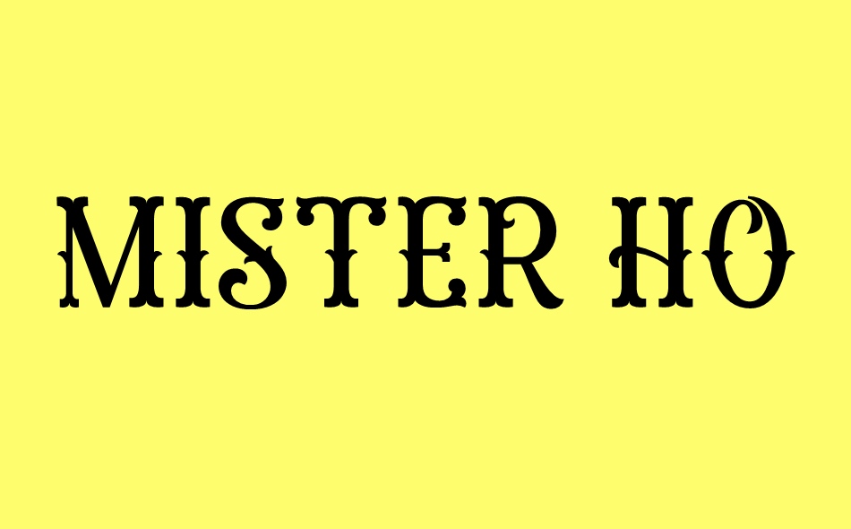 Mister Honey free font