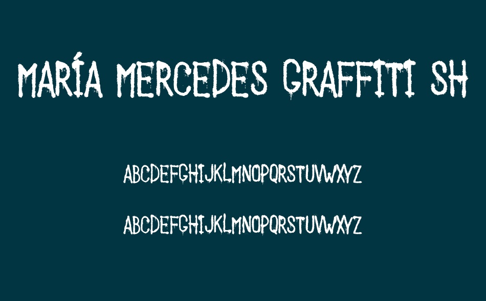 Mar?a Mercedes Graffiti Shop free font