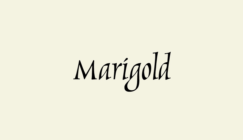 Marigold free font