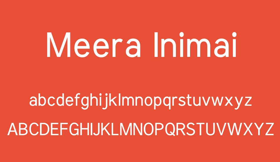 Meera Inimai free font