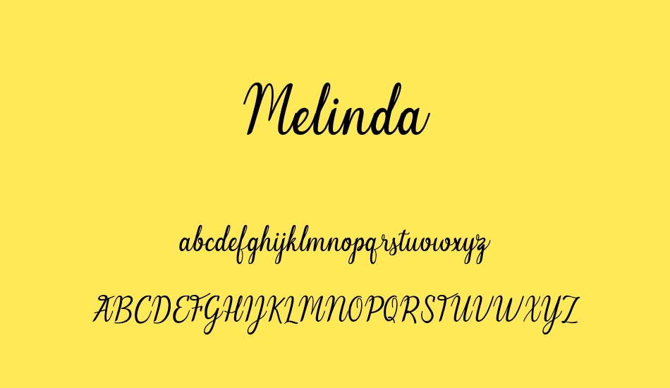 Melinda Font free font