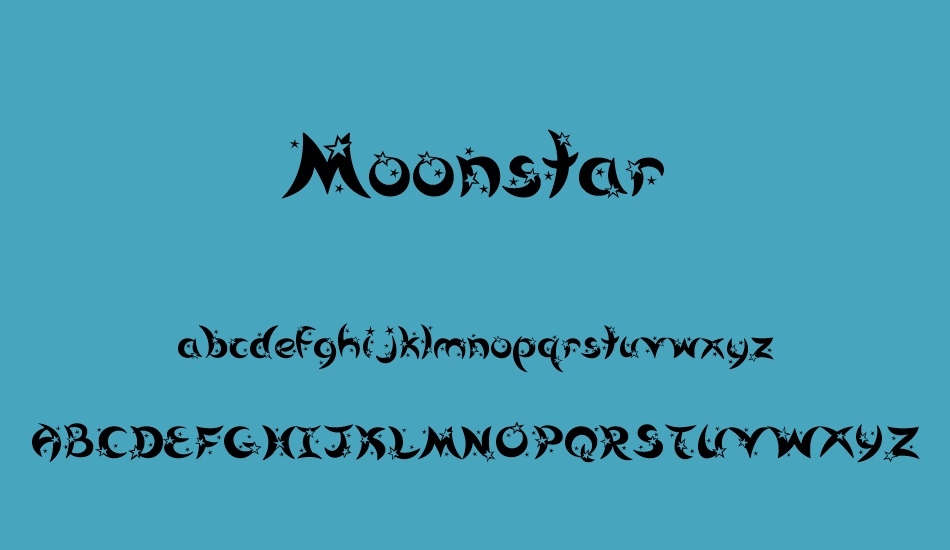 Moon Star free font