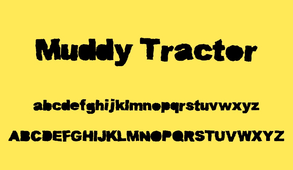 Muddy Tractor free font