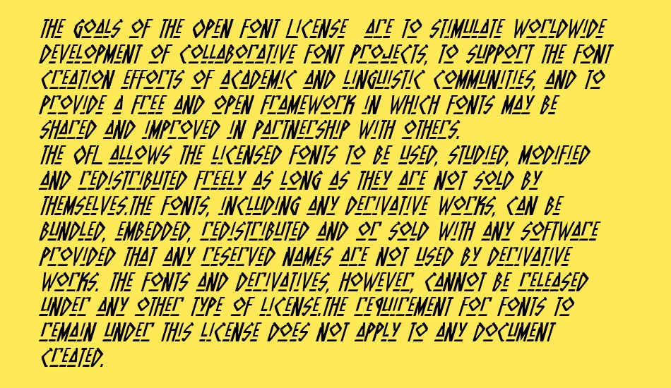 Native Alien free font