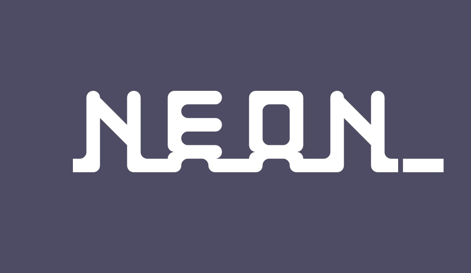 Neon Tubes free font