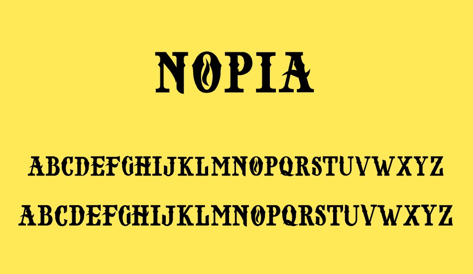 Nopia free font