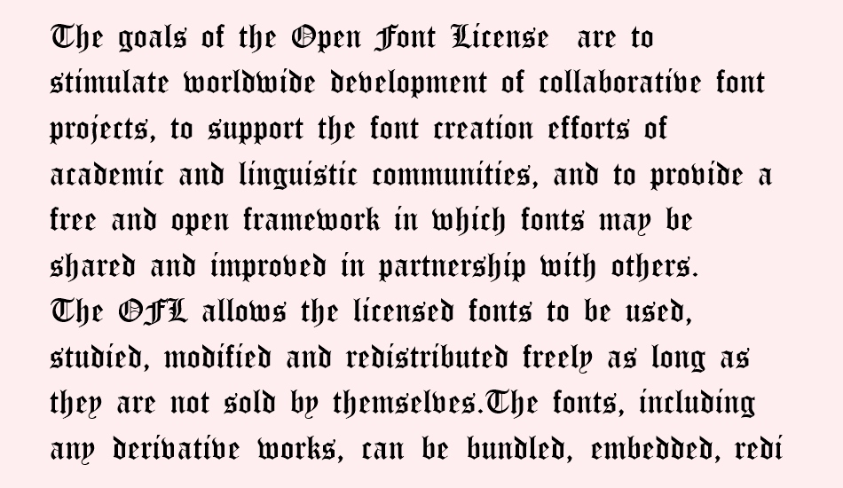 Old English Five free font