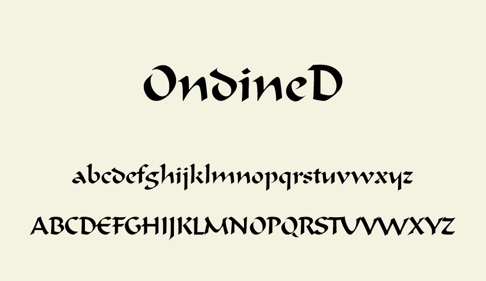 Ondine free font
