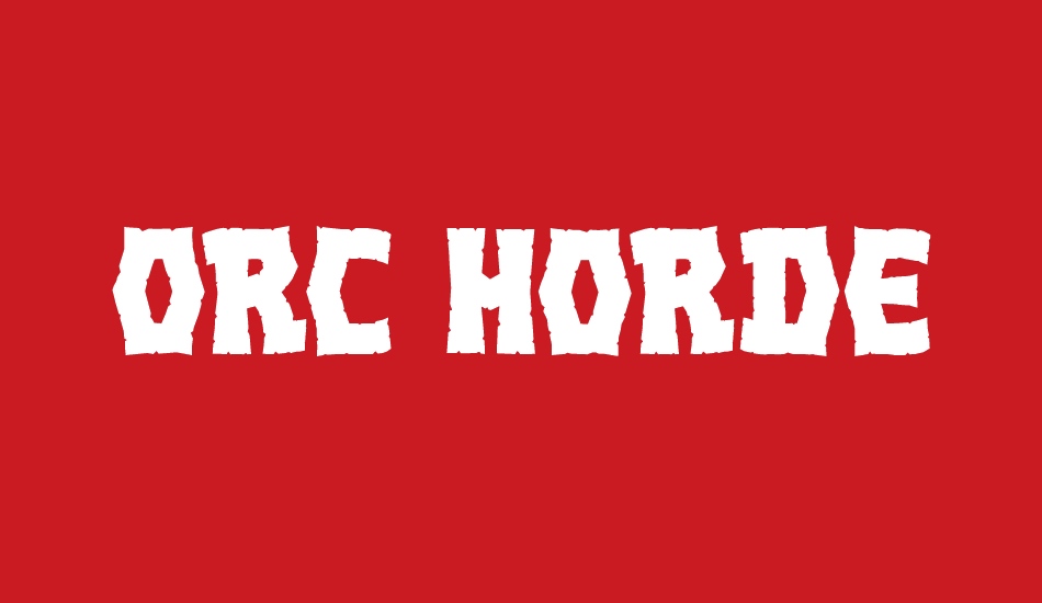 Orc Horde Family free font