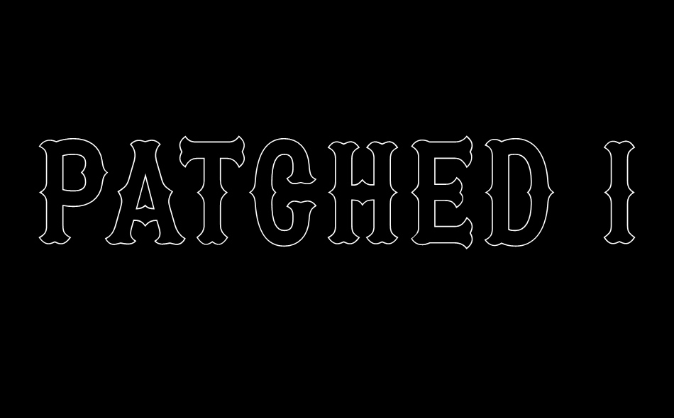 Patched In free font
