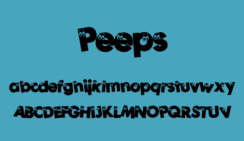 PEEPS free font