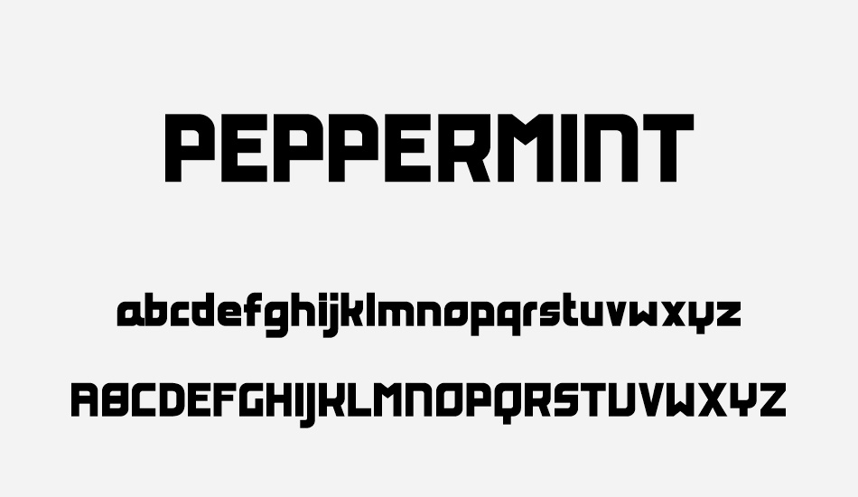 Peppermint free font