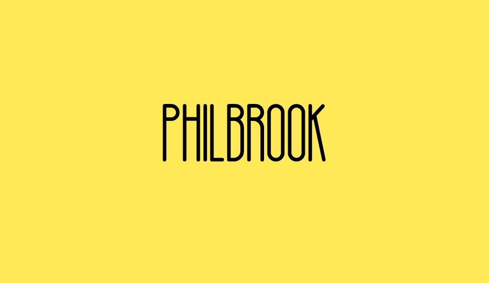 Philbrook free font