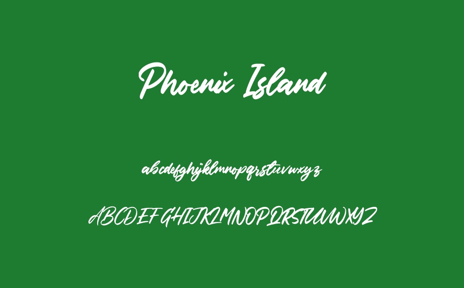 Phoenix Island free font