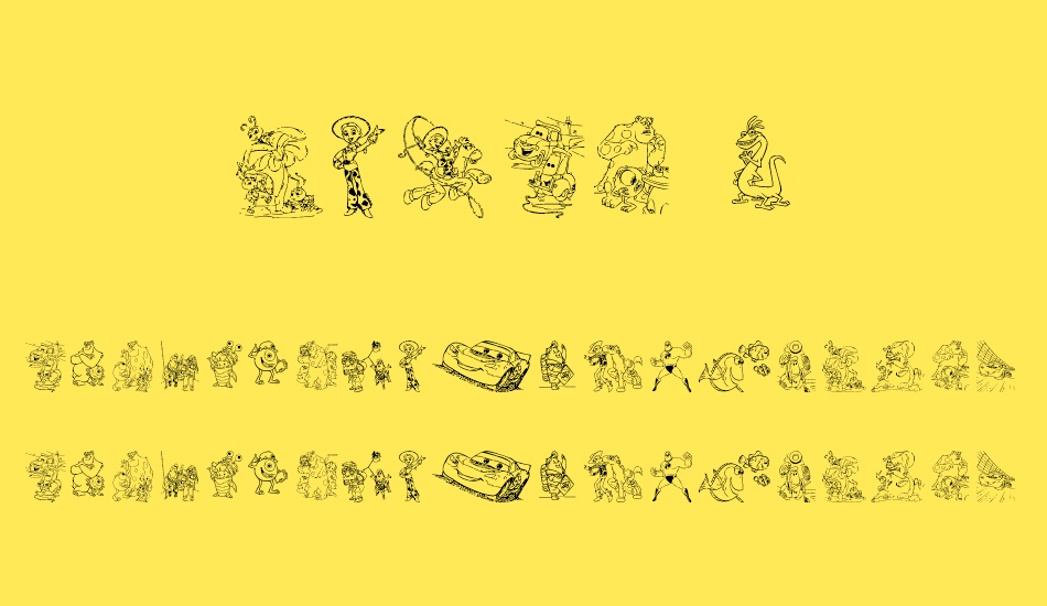 Pixar 1 free font