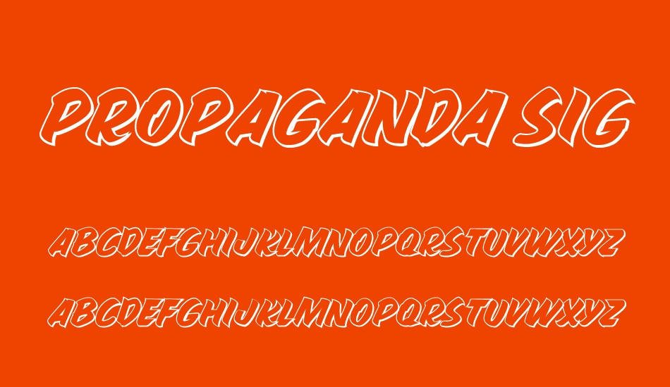 Propaganda Sight free font