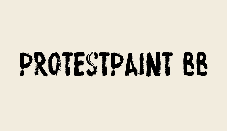 Protest Paint BB Font Family free font