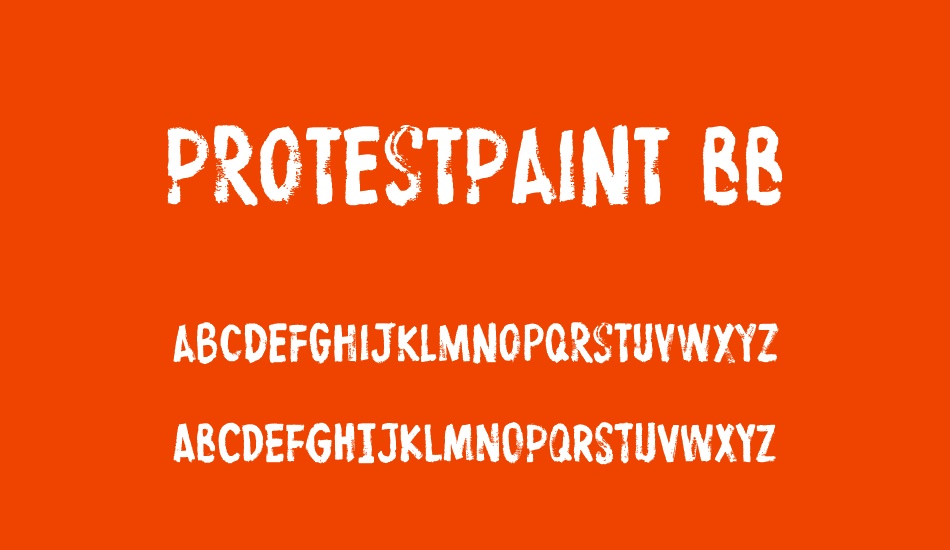 Protest Paint BB Font Family free font