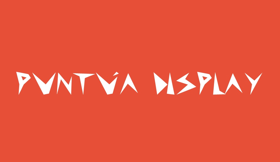 Puntúa Display free font