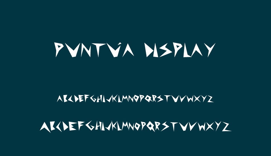 Puntúa Display free font