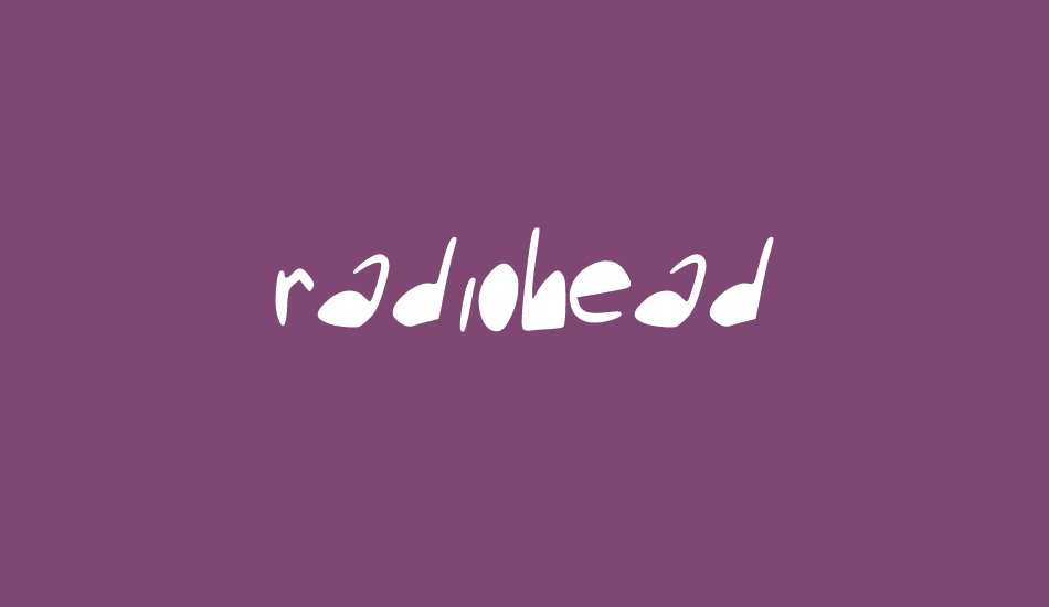 Radiohead free font