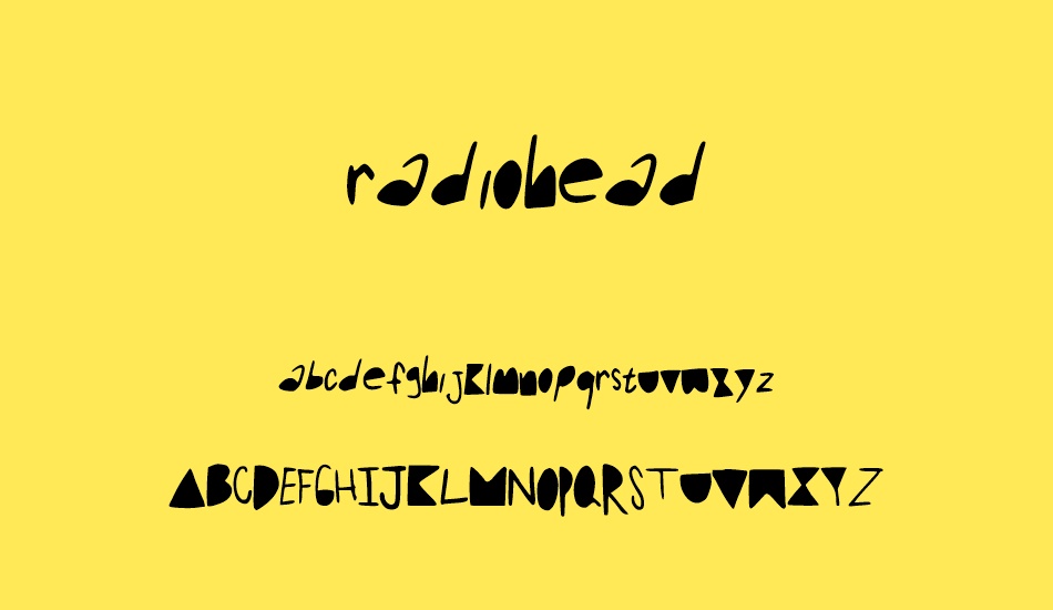 Radiohead free font