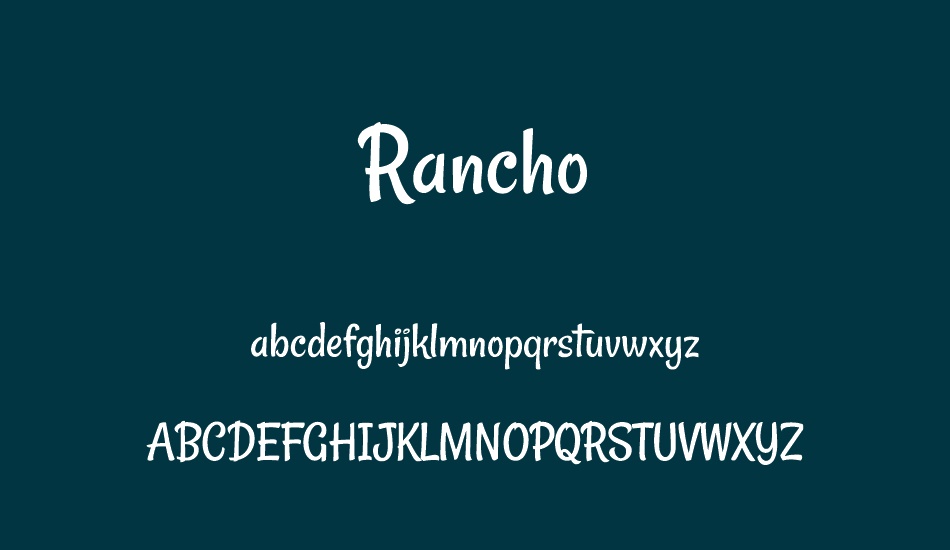 Rancho free font