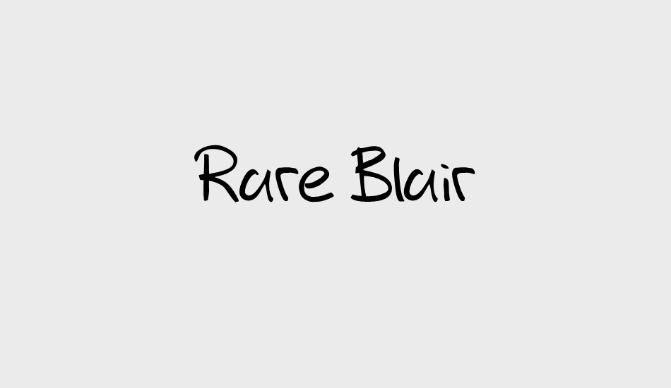 Rare Blair free font