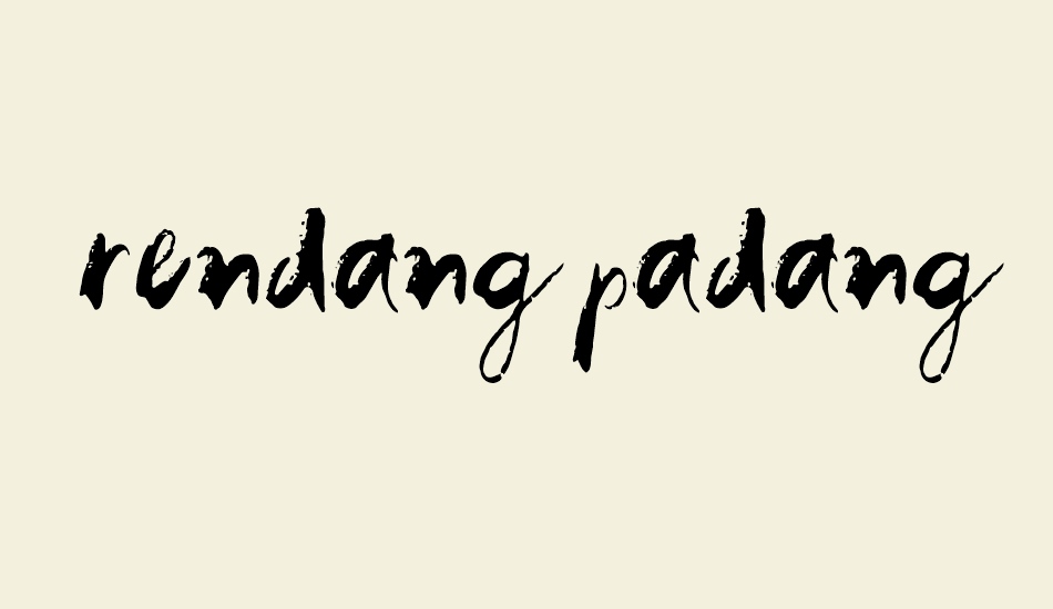Rendang Padang free font