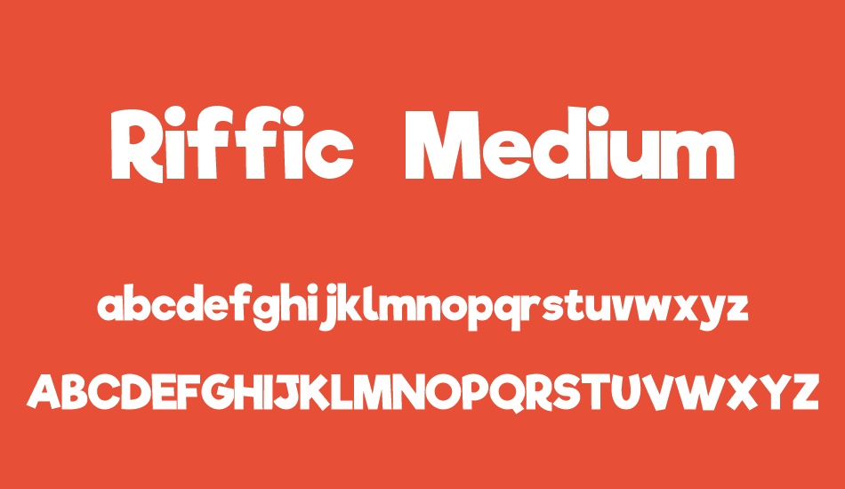 Riffic free font