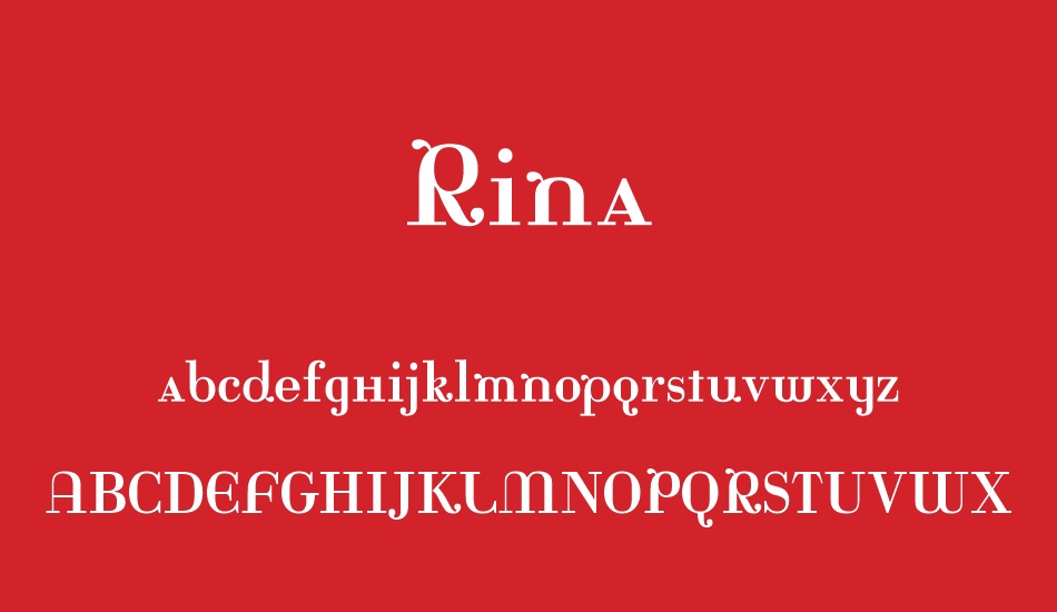 Rina free font