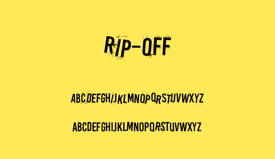 Rip-off Font free font