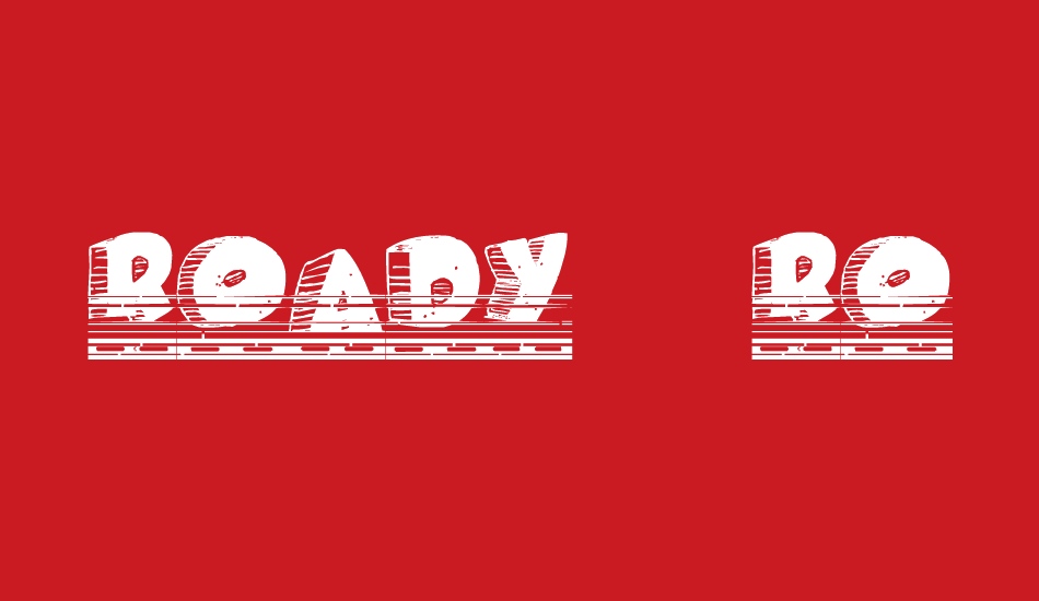 Roady Roadrunner free font