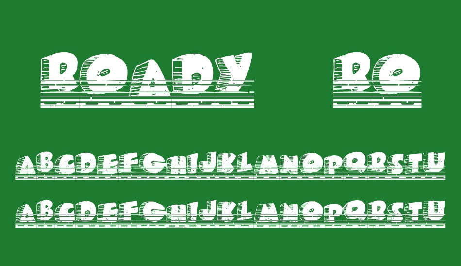 Roady Roadrunner free font