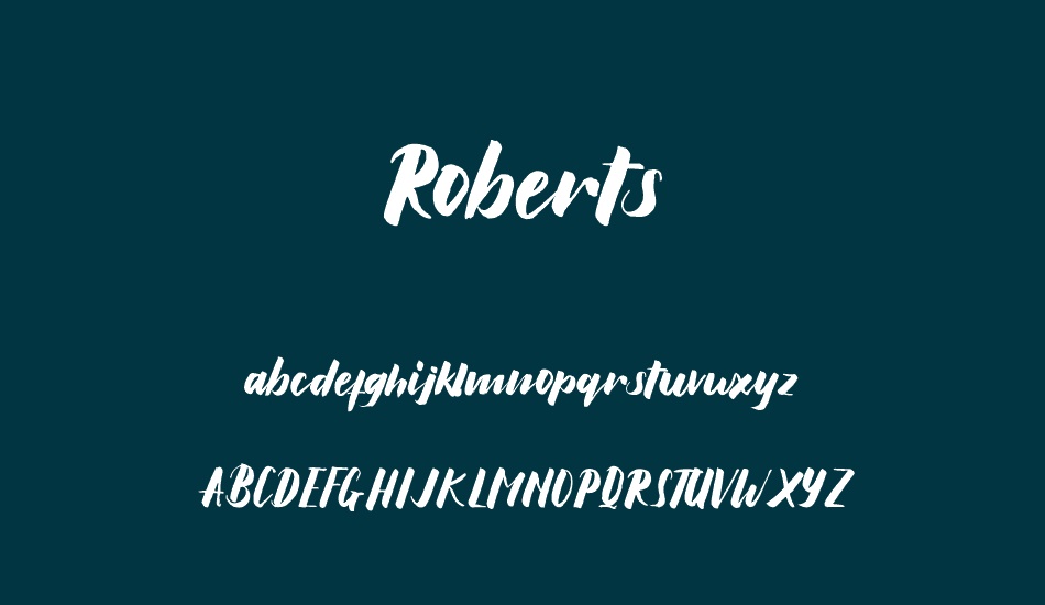 Roberts free font