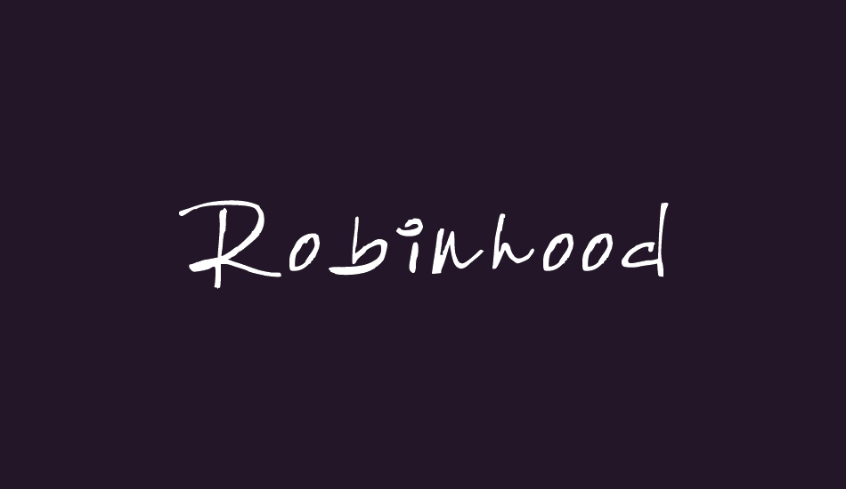 Robinhood free font